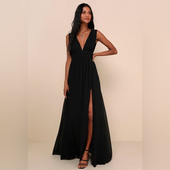 Lulus | Dresses | Lulus Formal Black Maxi Dress | Poshmark